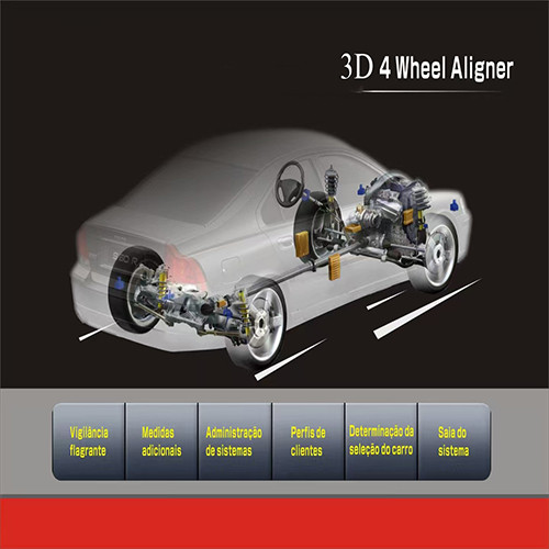 X6 Professional 3D Wheel Alignment System front view