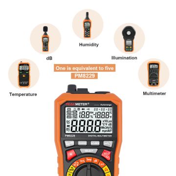 Quality Commercial Auto Range Digital Multimeter With Relative Sound Level Meter for sale