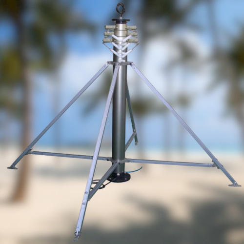 Quality 2M Adjustable 6063 Alu Alloy Telescoping Antenna Tower for sale
