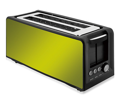 Quality Rectangle Stainless Steel Bread Toaster 4 Slice Long Toaster for sale