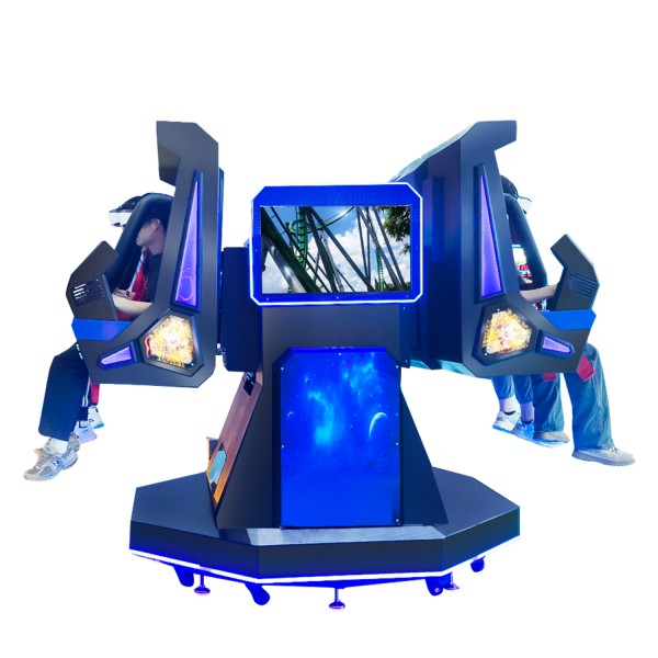 Quality 9D VR Roller Coaster Simulator Double Seats | Interactive 360° Rotation Virtual Reality Ride Arcade Machine for Sale for sale