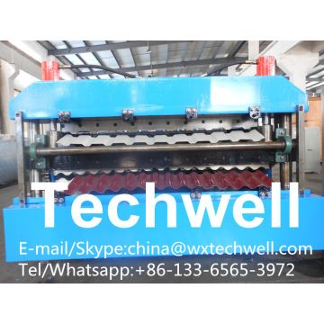 Quality Chain Transmission Double Layer Roll Forming Machines For Corrugated Sheets for sale