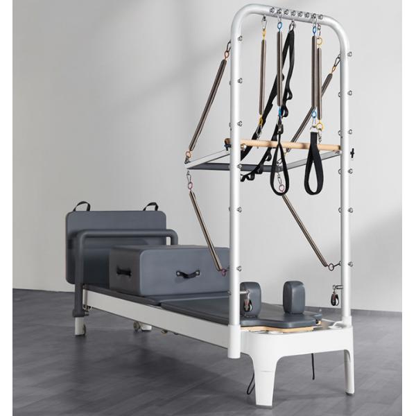 Quality Semi Elevated Pilates Core White Bed Customized Aluminum Alloy Fitness Shaping Multifunctional Bed for sale