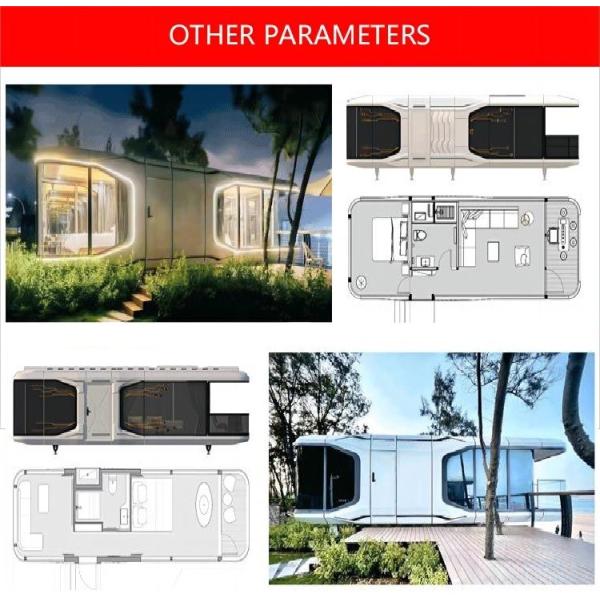Quality Modular Prefab House 2 Bedroom Container Home with Folding Design and Capsule for sale