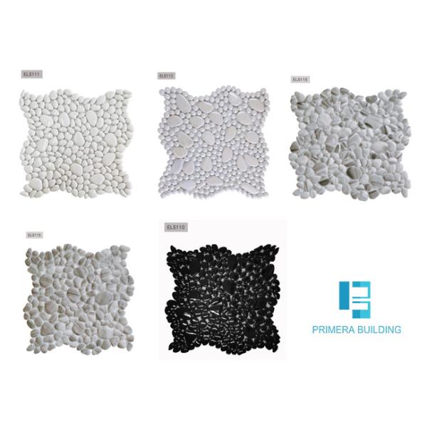 Quality PRIMERA Cobblestone Shaped Glass Mosaic Tile 305x305x6mm for sale