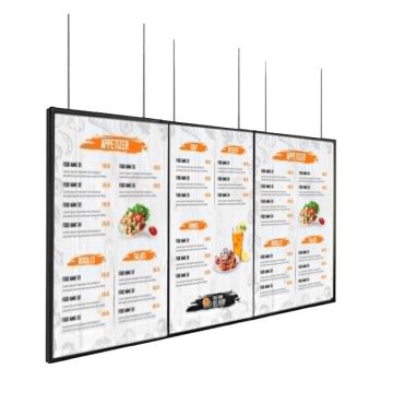 Quality Ultra Narrow LCD Advertising Display Module Digital Menu Boards For Restaurants for sale
