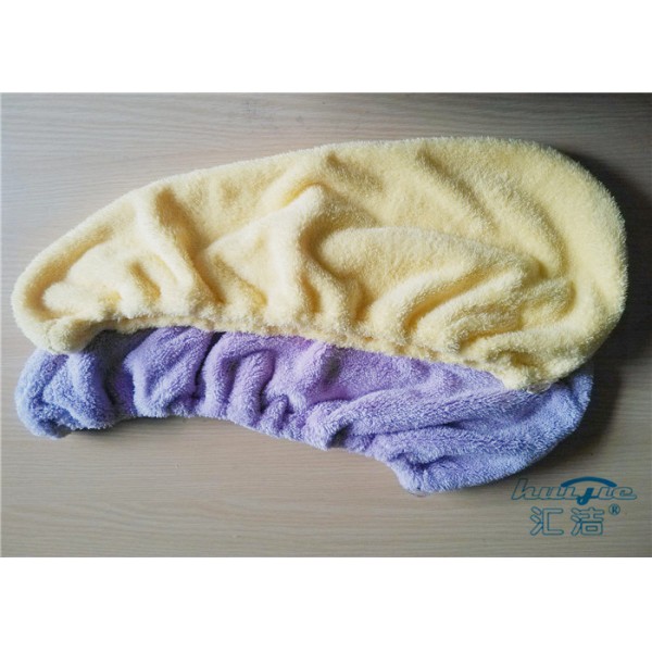 Quality Purple 80 % Polyester Microfiber Towels For Hair ,  Hair Wrap Turban for sale