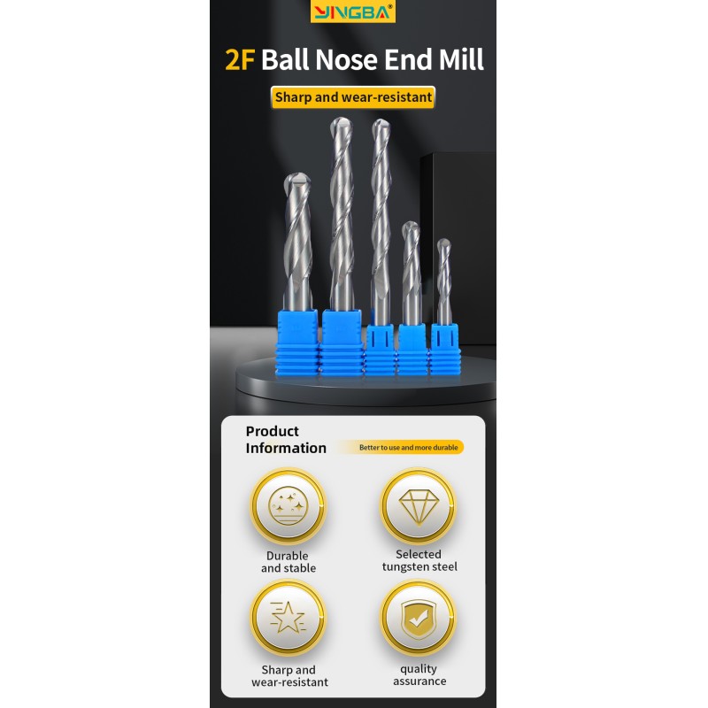 YingBa ball nose end mill for wood carving
