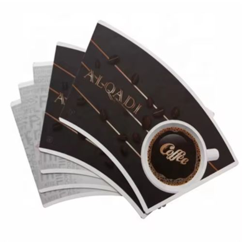 Quality Food Grade Custom Logo Professional Film Disposable Beverage Cup Disposable Paper Cup Fan for sale