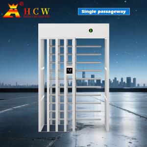 Quality HCW Full Height Turnstile Security Gate with 600mm Channel Width RS232/RS485 for sale