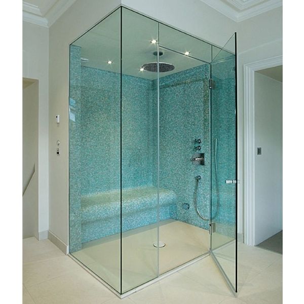 Quality Single Door Rectangle Shower Enclosure with Double Sliding Doors and Safety Glass for sale