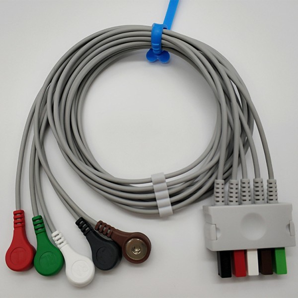 Quality 90cm Siemens Ecg Lead Cable For ECG Monitor Connector Wear Resistant for sale