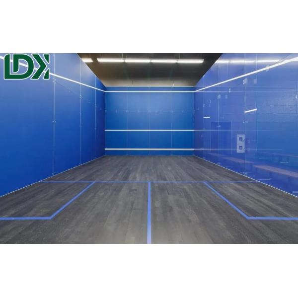 Quality Tempered Glass Squash Court Outdoor Customization Squash Playground Wood Flooring for sale
