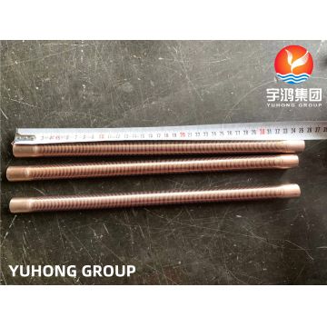 Quality CuNi 90/10 Shape Type Heat Exchanger Fin Tube Finned Copper Tube for sale