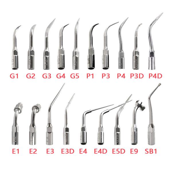 Quality Silver Dental Ultra Sonic Scaler Tips Stainless Steel Multipurpose for sale