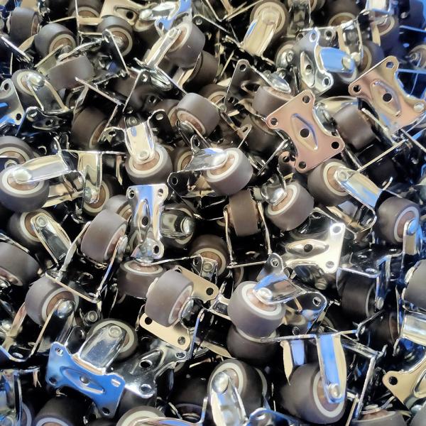Quality 75mm TPR Furniture Swivel Casters For Chairs Cabinets for sale