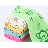 Quality Children Custom Kitchen Tea Towels / Microfiber Face Towel With Cartoon Design for sale