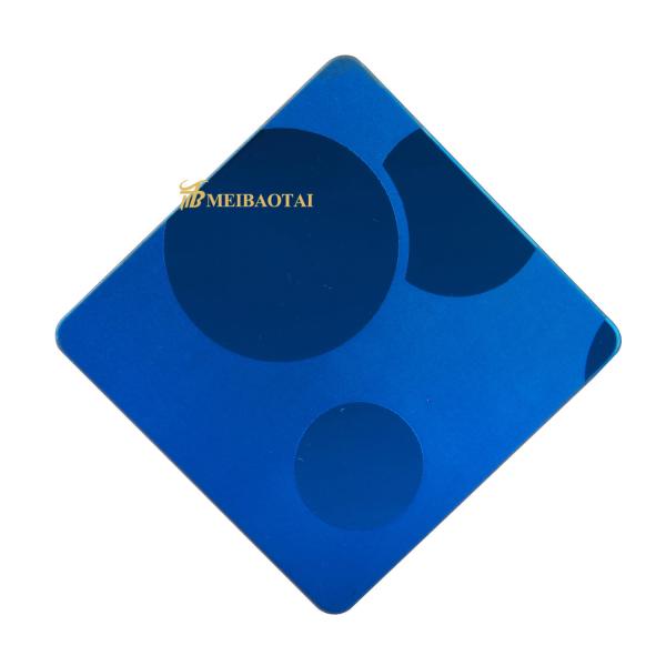 Quality Pvd Purple Polish Etched Stainless Steel Sheet With Novancel Film for sale