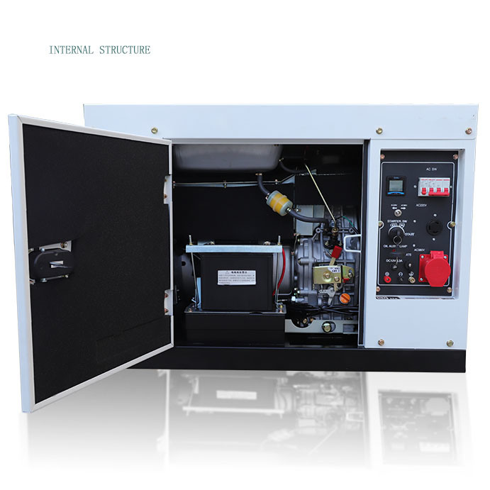 Air Cooled 12kw Silent/Open Frame/Dual Voltage Diesel Portable Generator
