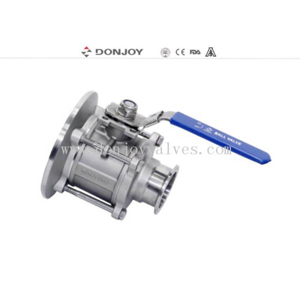 Quality Welding SS316L Beverage Tanks DN40 Sanitary Ball Valve for sale