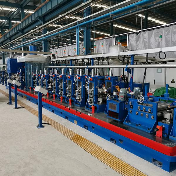 Quality ERW Steel Pipe Forming Machine Welded Tube Manufacturing Line 76.2-165 x 6mm for sale