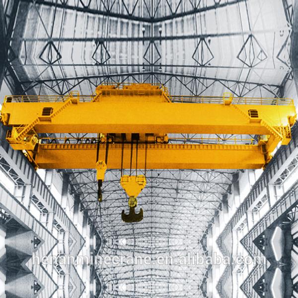 Quality QD Model 10 Ton Electric Double Beam Bridge Crane for Workshop for sale