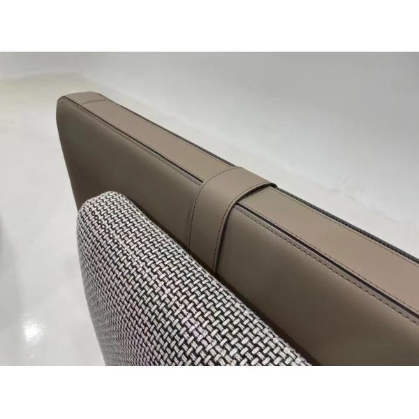 Quality High End Leather And Fabric Bed Italian Minimalist Elegance for sale
