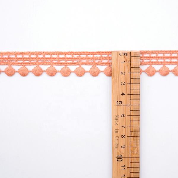 Quality Home Textile 2cm Gimp Cotton Lace Trim Guipure for sale