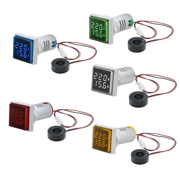 Quality Square LED Digital Voltmeter And Ammeter 110V 220V Voltage Current for sale