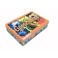 Quality Embossed Lid Gift Tin Box Rectangle Shaped For Halloween Holiday for sale