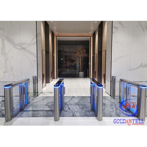 Quality Stainless Steel Rectangular Security Turnstile Gate Bi Directional For Indoor / for sale