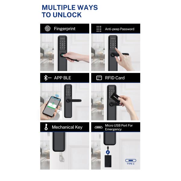 Quality Inteligente Bluetooth Digital Door Lock For Apartment Hotel for sale