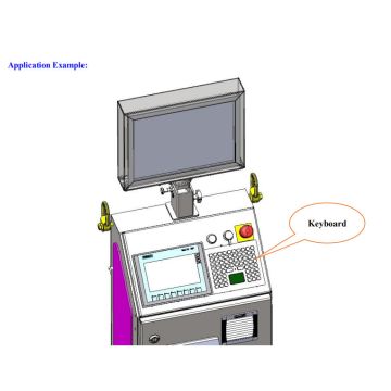 Quality Super-tiny Stainless Steel Industrial Keyboard With Touchpad And Function Keys for sale