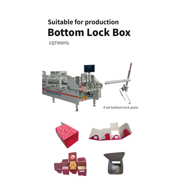 Quality Condition CQT 900YG-2 Mini Folder Gluer for Bottom Lock Gluing of Box Expanded for sale
