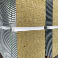 Quality Sound-absorbing and Soundproof Rock Wool Cleanroom Wall Panel with Beautiful for sale