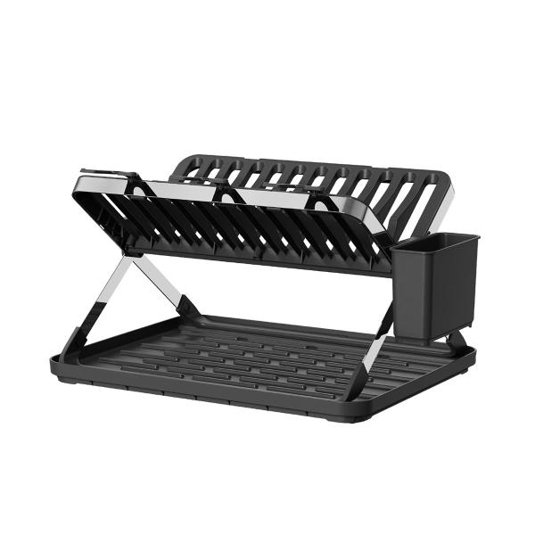 Quality Foldable Stainless Steel Dish Rack For Rectangle Plates for sale