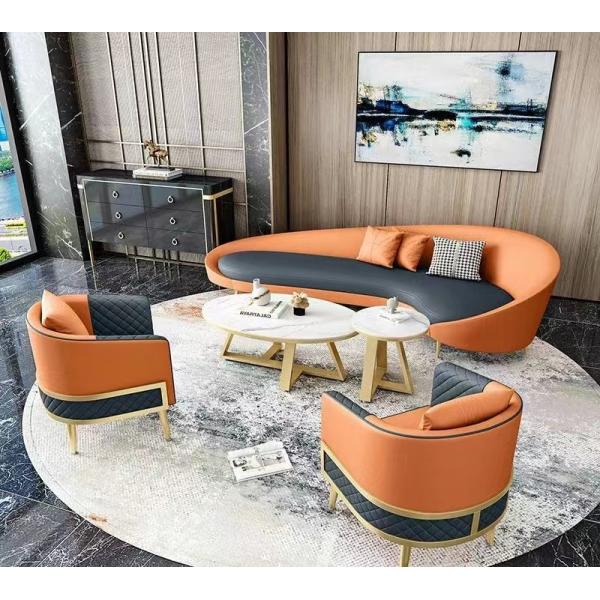 Quality Hotel Restaurant Modern Curved Sectional Sofa Custom for sale
