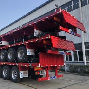 Quality JOST 90 Kingpin and 13T FUWA Axle CIMC HUAJUN 3 Axle Fence Semi Trailer for sale