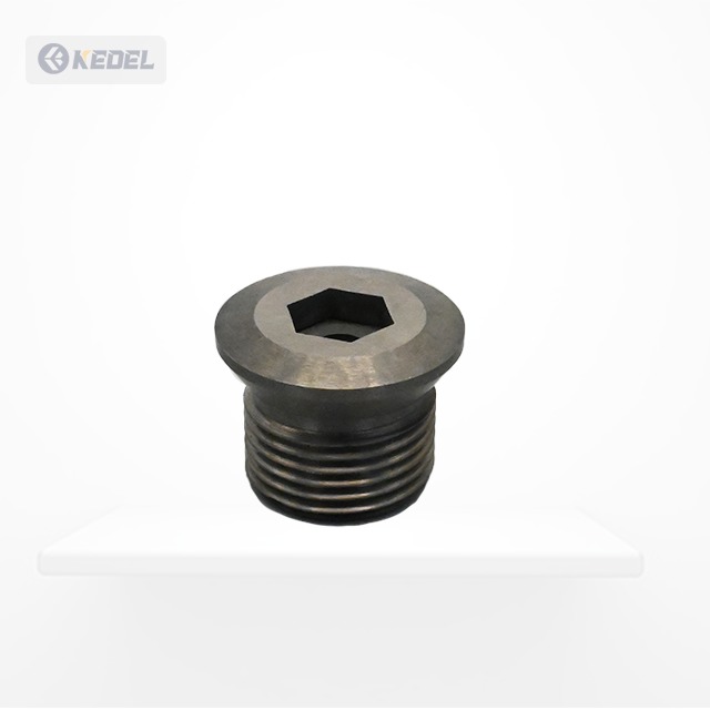 Quality Custom Cemented Tungsten Carbide Alloy Spiral Thread Inner Hexagonal Head Water for sale