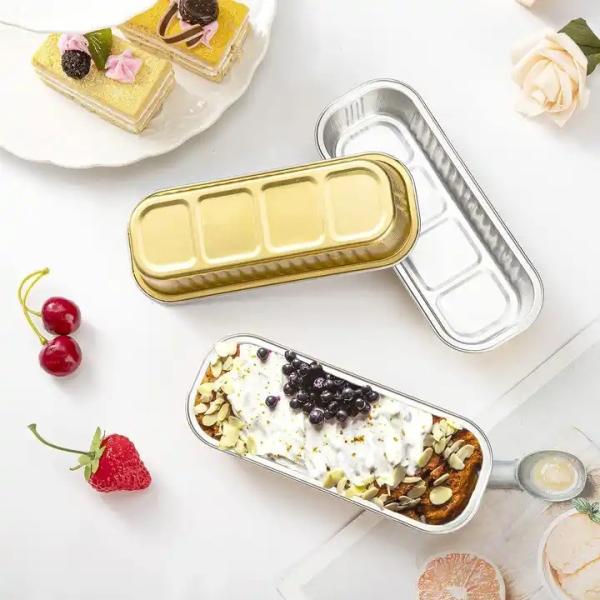 Quality 200ml Disposable Aluminum Foil Baking Cake Cup Container for Cheese Dessert for sale