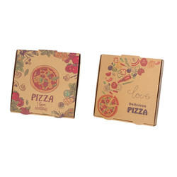 Quality Takeaway Corrugated Cardboard Pizza Boxes Custom Logo Printing for sale