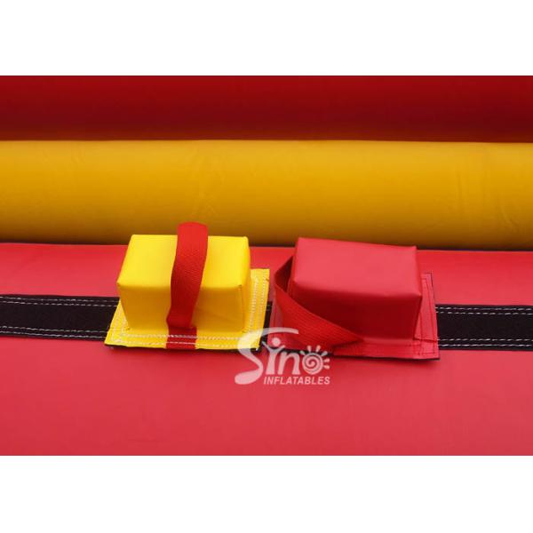 Quality 10m long kids N adults inflatable bungee run for indoor or outdoor 2 person for sale