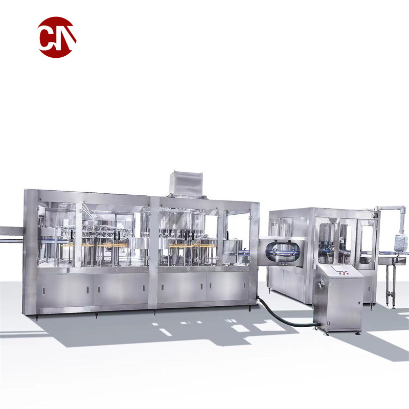 Full Set Complete Automatic Pet Plastic Small Bottle Drinking Mineral Water Production Line / Bottle Water Filling Machine