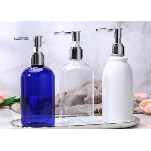 Quality 300ml Refillable PET Pump Bottles For Shampoo Lotions Cream for sale