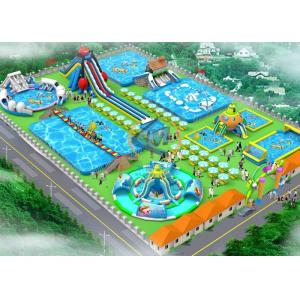 Quality PVC Tarpaulin Inflatable Park Equipment High Durability 100x50m Dimension for sale