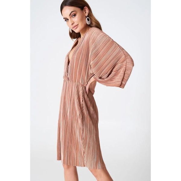Quality Women 2018 Trendy Summer Pleated Kimono Dress for summer for sale