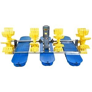 Quality 230v Fish Farm Aerator Aquaculture Machine 1HP 2HP 3HP Long Arm Paddle Wheel Aerator for sale