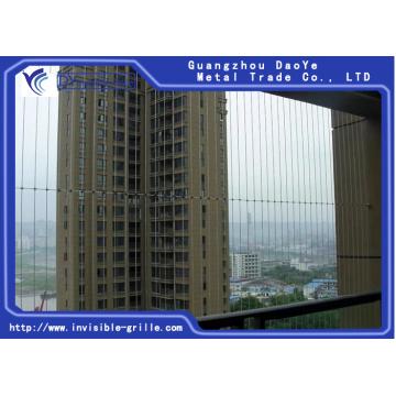 Quality Safety Sliding Invisible Grille Slim Stainless Steel Wires Material for sale