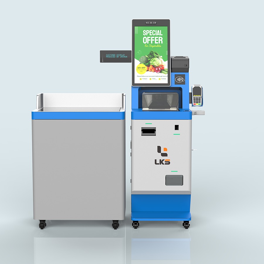 Quality Supermarket Self Service Checkout Payment Kiosk POS terminal for sale