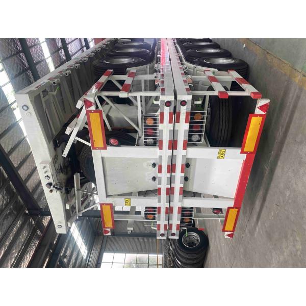 Quality 100T Maximum Load Capacity Flatbed Container Semi-Trailer with Mechanical for sale